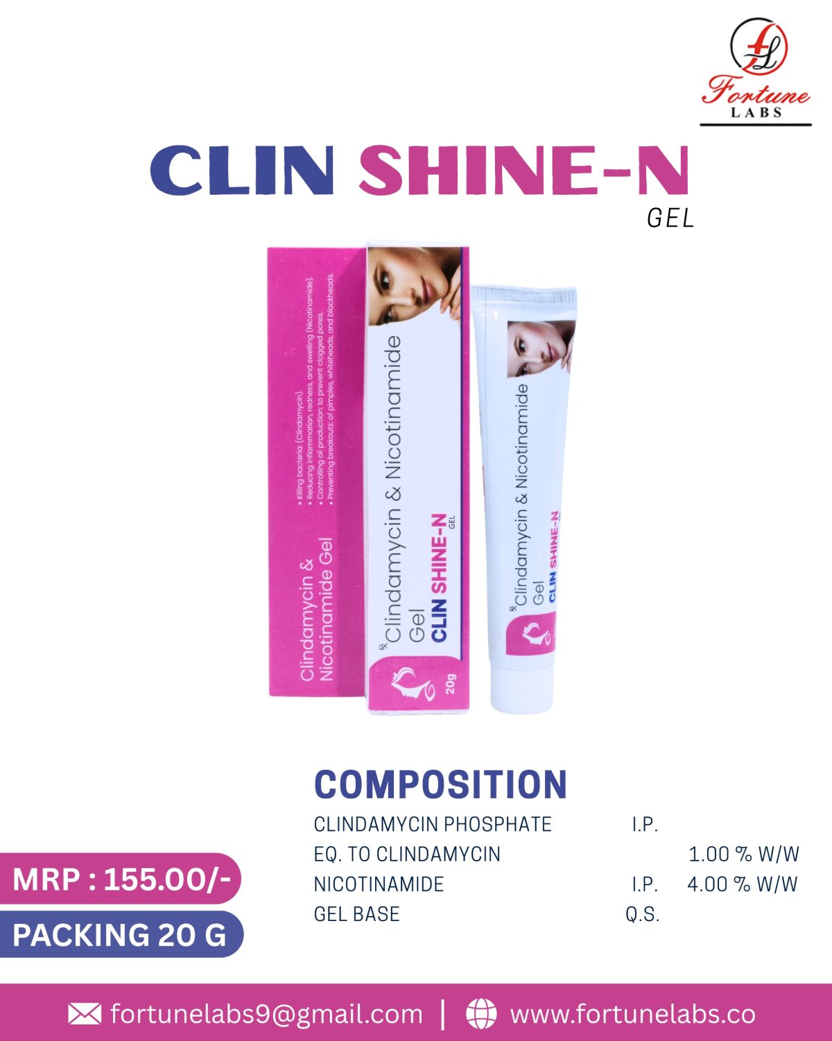 Clindamycin and Nicotinamide Gel | Fortune Labs